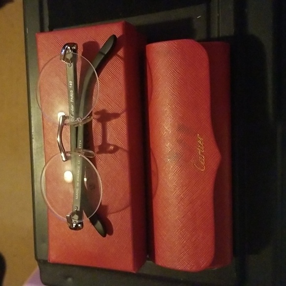 Cartier | Accessories | Authentic Vintage Cartier Rimless C Decor 98s ...